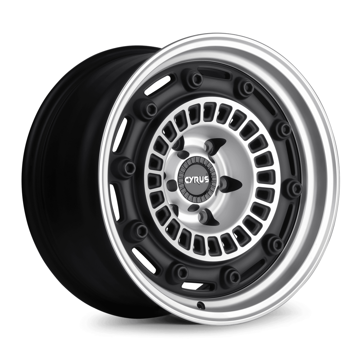 KOPA - MATT BLACK / SILVER – CYRUS WHEELS